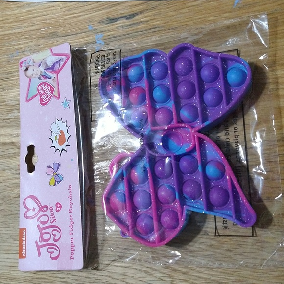 JoJo Siwa | Toys | Jojo Siwa Pop It Fidget Keychain Bow | Poshmark